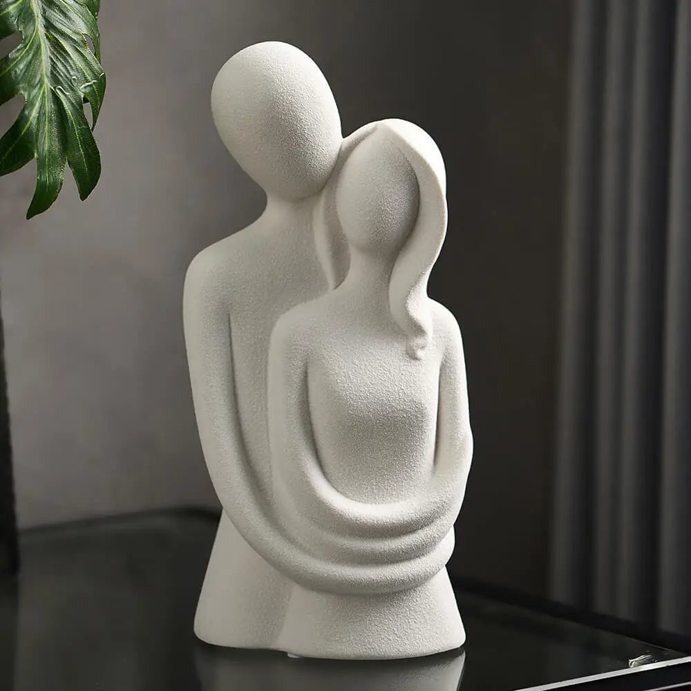 Abstract Statue Home Decor Thinker Character Sculpture Garden Resin ...
