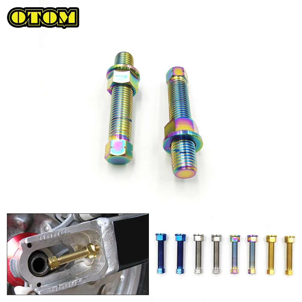 OTOM-Motorbike-Titanium-Alloy-Chain-Adjuster-Bolt-M8-M10-Universal-Screws-For-KTM-HONDA-KAWASAKI ...