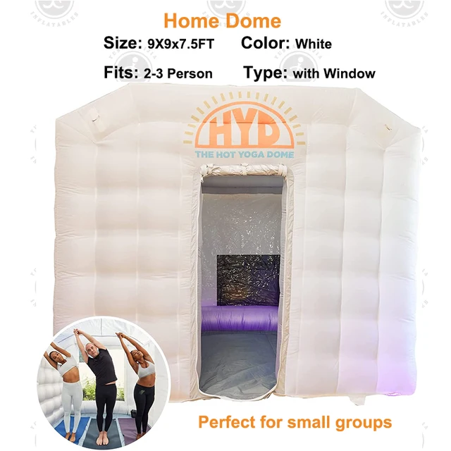 Inflatable Hot Yoga Dome Portable Home Yoga Studio Hot Air Bubble Tent ...