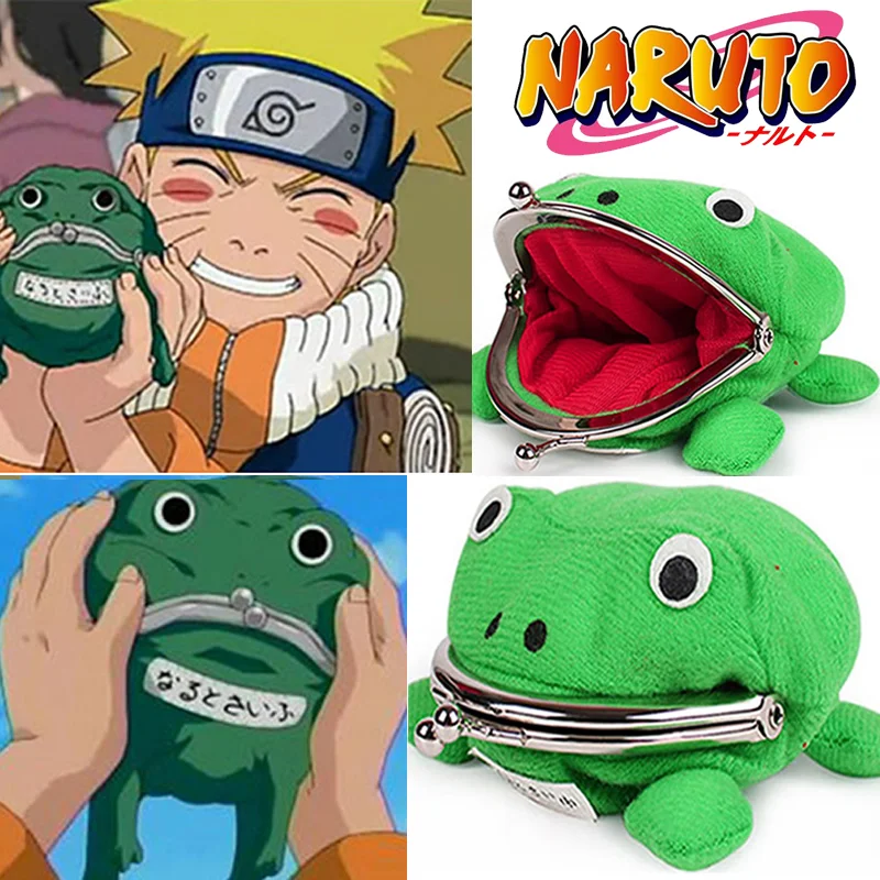 Anime-Naruto-Frog-Wallet-Uzumaki-NARUTO-Coin-monederos-accesorios-de ...