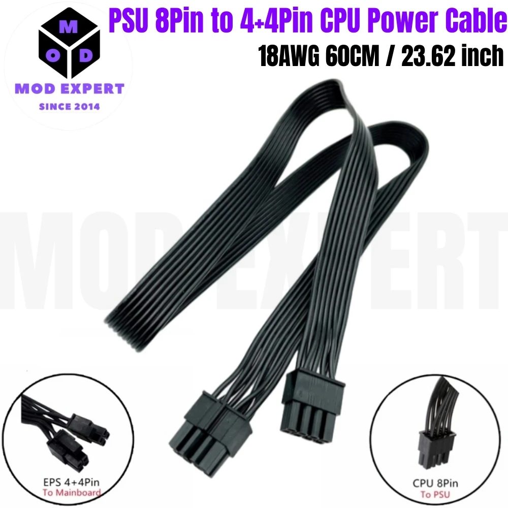 PSU 8Pin to 4+4Pin EPS/ATX12V CPU Power Cable for Seasonic FOCUS PLUS ...