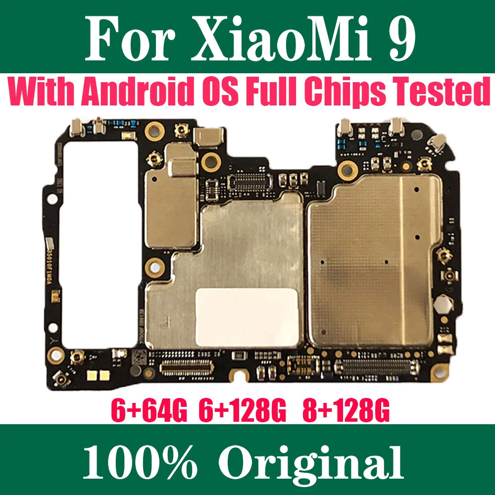 64gb 128gb Unlocked Mainboard For Xiaomi 9 Mi 9 Motherboard Logic Board ...