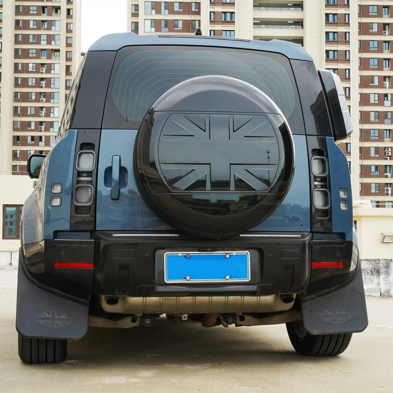 Suitable Glossy Black Spare Tire Cover LR Defender 90 110 130 2020-2023 ...