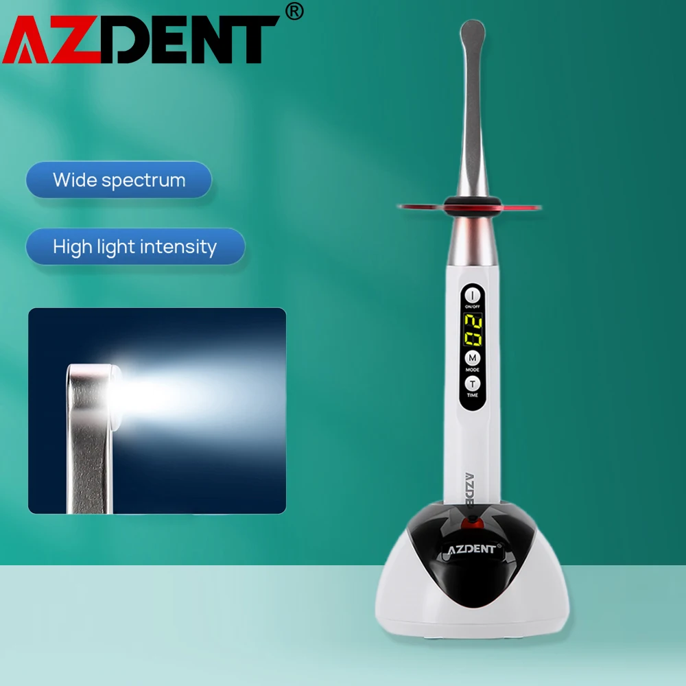 New-2024-Azdent-Dental-LED-Curing-Light-1-Sec-Curing-Machine-3-Modes ...