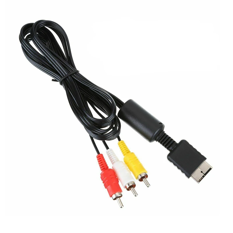 1-8m-AV-Cable-Audio-Video-Cord-for-PS2-PS3-AV-To-RCA-Composite-Audio ...
