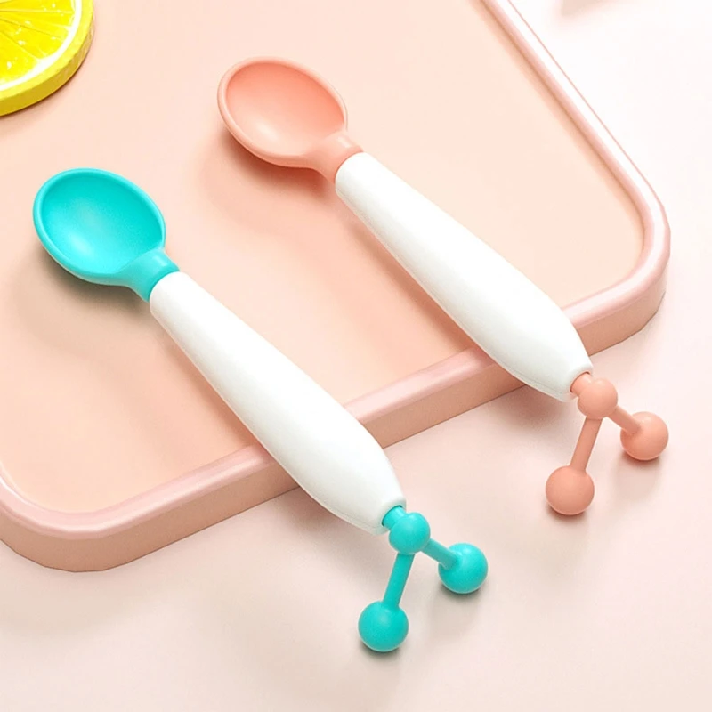 Baby-First-Stage-Spoon-180-Rotatable-Training-Scoop-Gift-for-Kid-Ages-6 ...