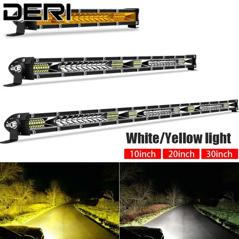Ultra-Slim-10-20-30-led-light-bar-12V-24V-Led-Bar-Combo-Spot-Flood ...