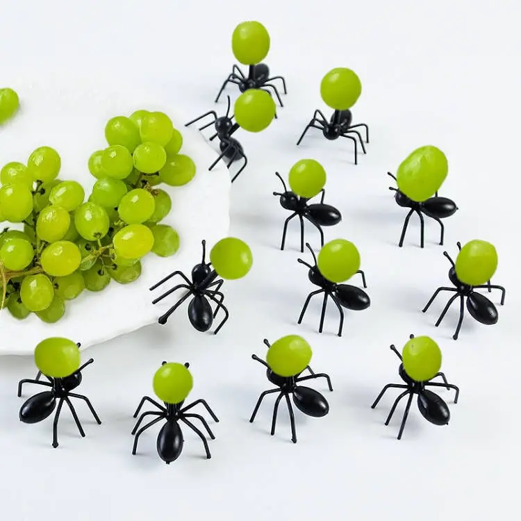 12pcs-Simulated-Ants-Fruit-Forks-Toothpicks-Fake-Ant-Cake-Topper ...