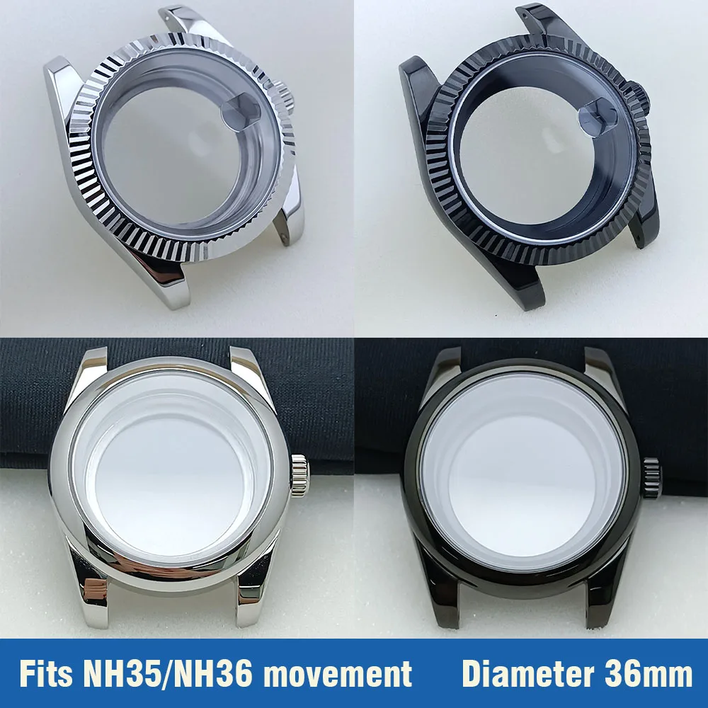 36mm-nh36-watch-case-men-s-steel-case-FIT-NH34-NH35-NH36-movement-watch ...