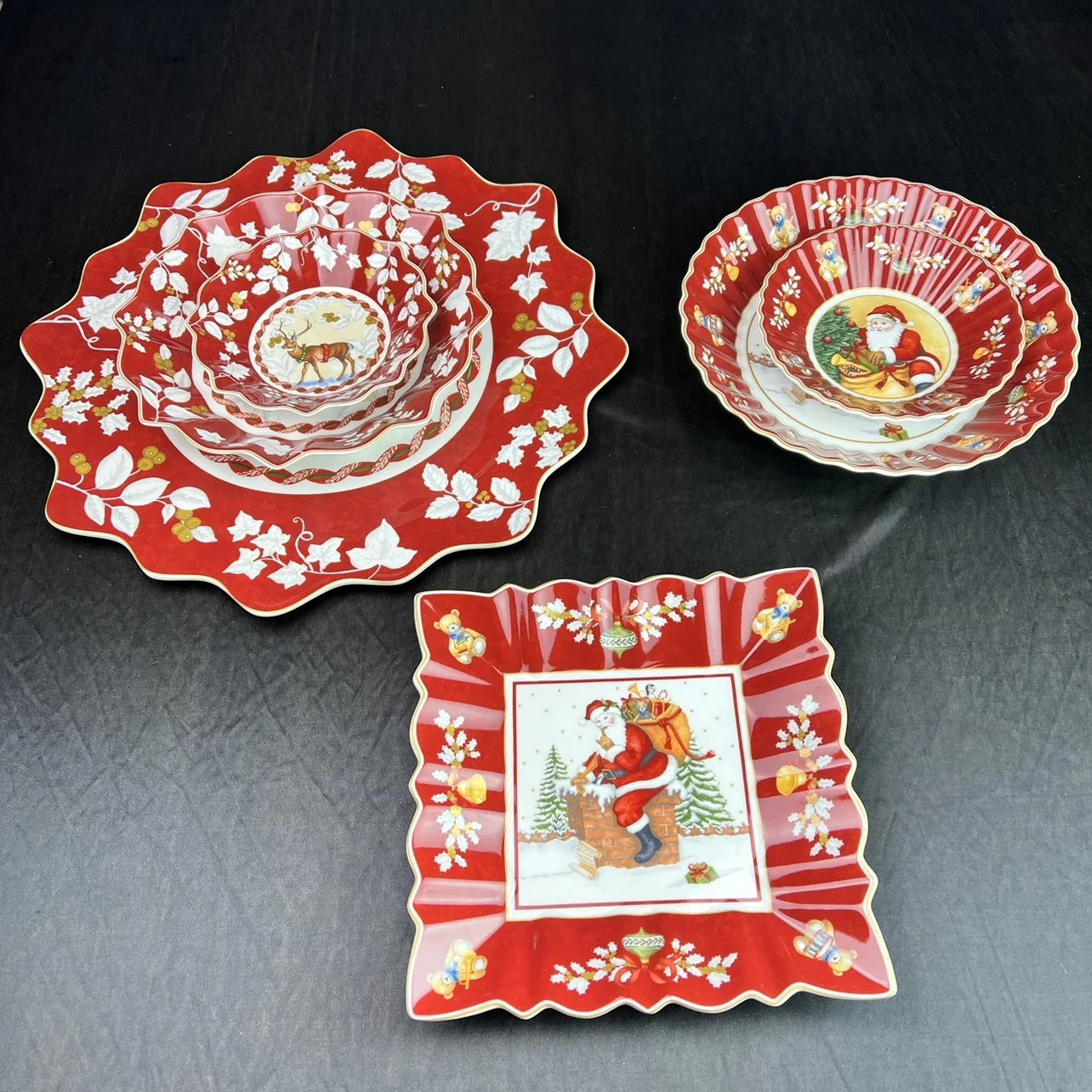 Тарелка для Западной кухни, немецкая посуда V Bao, Рождественская серия ...