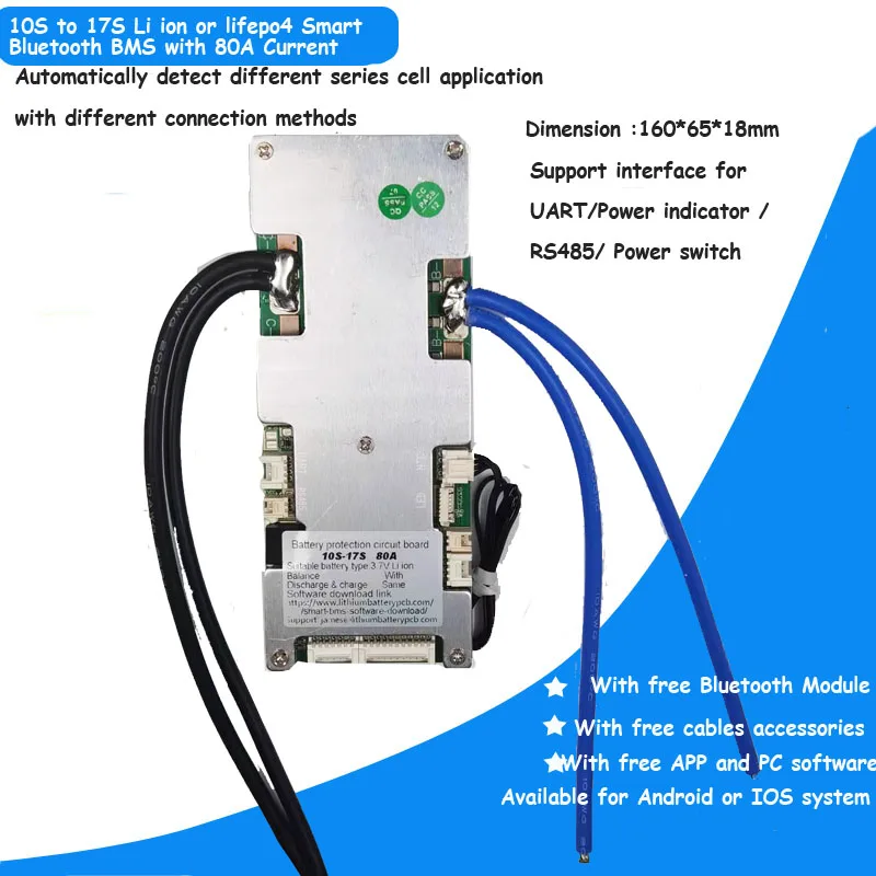 36V-48V-60A-10S-12S-13S-14S-15S-16S-17S-Smart-Bluetooth-BMS-with-UART ...