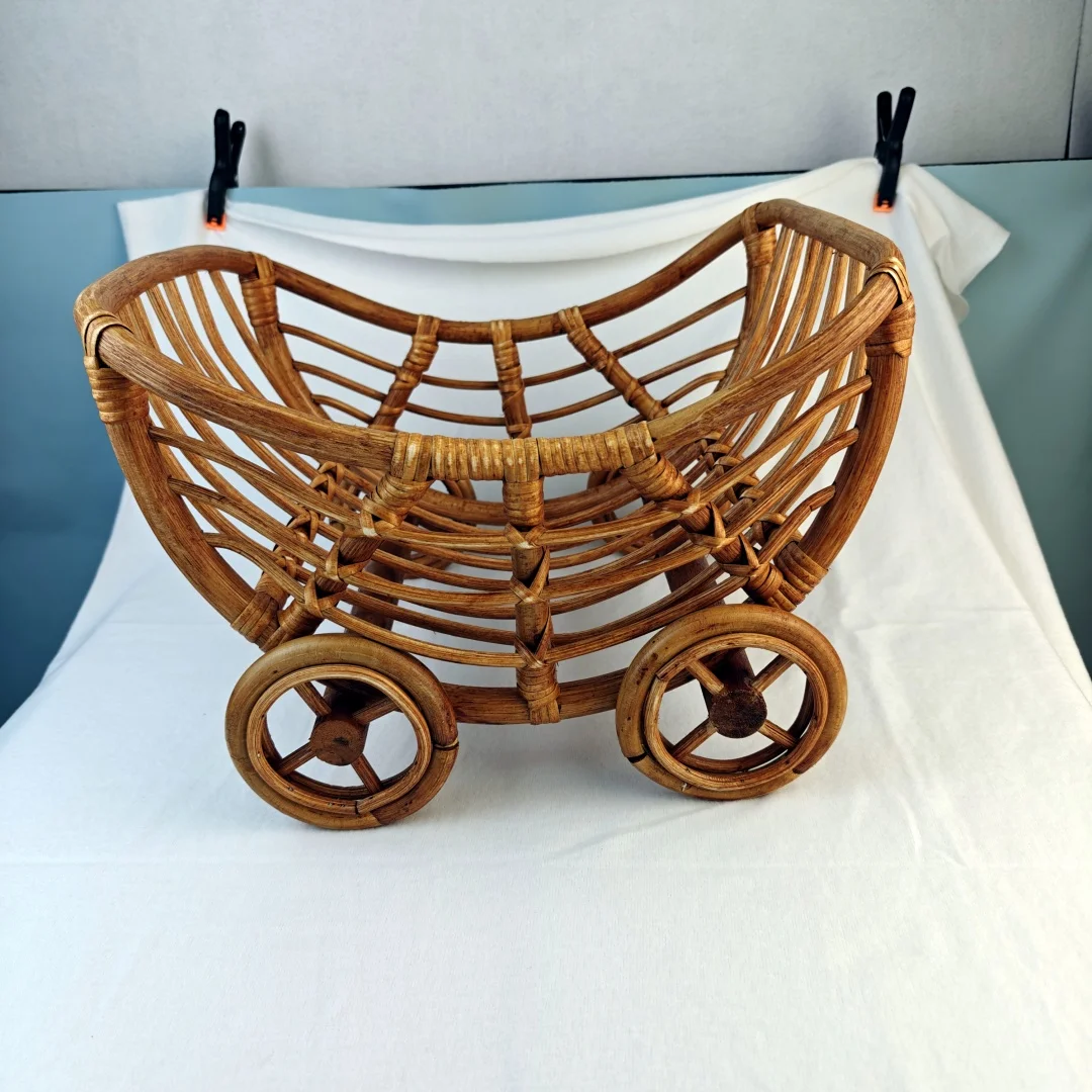 Original-Baby-Rattan-Cart-Basket-Newborn-Photography-Props-Trolley-Baby ...