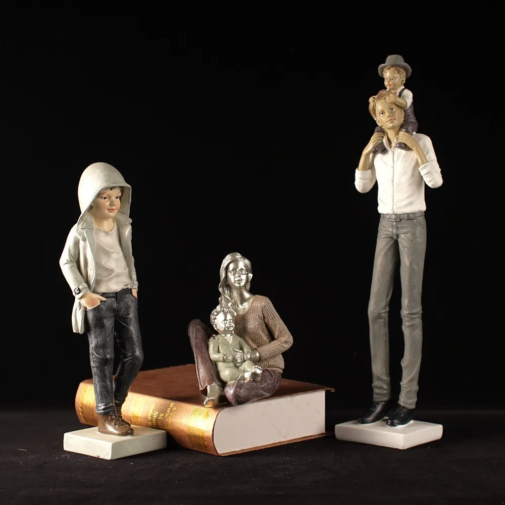 Resin Family Member Sculptures - Touch of Decor