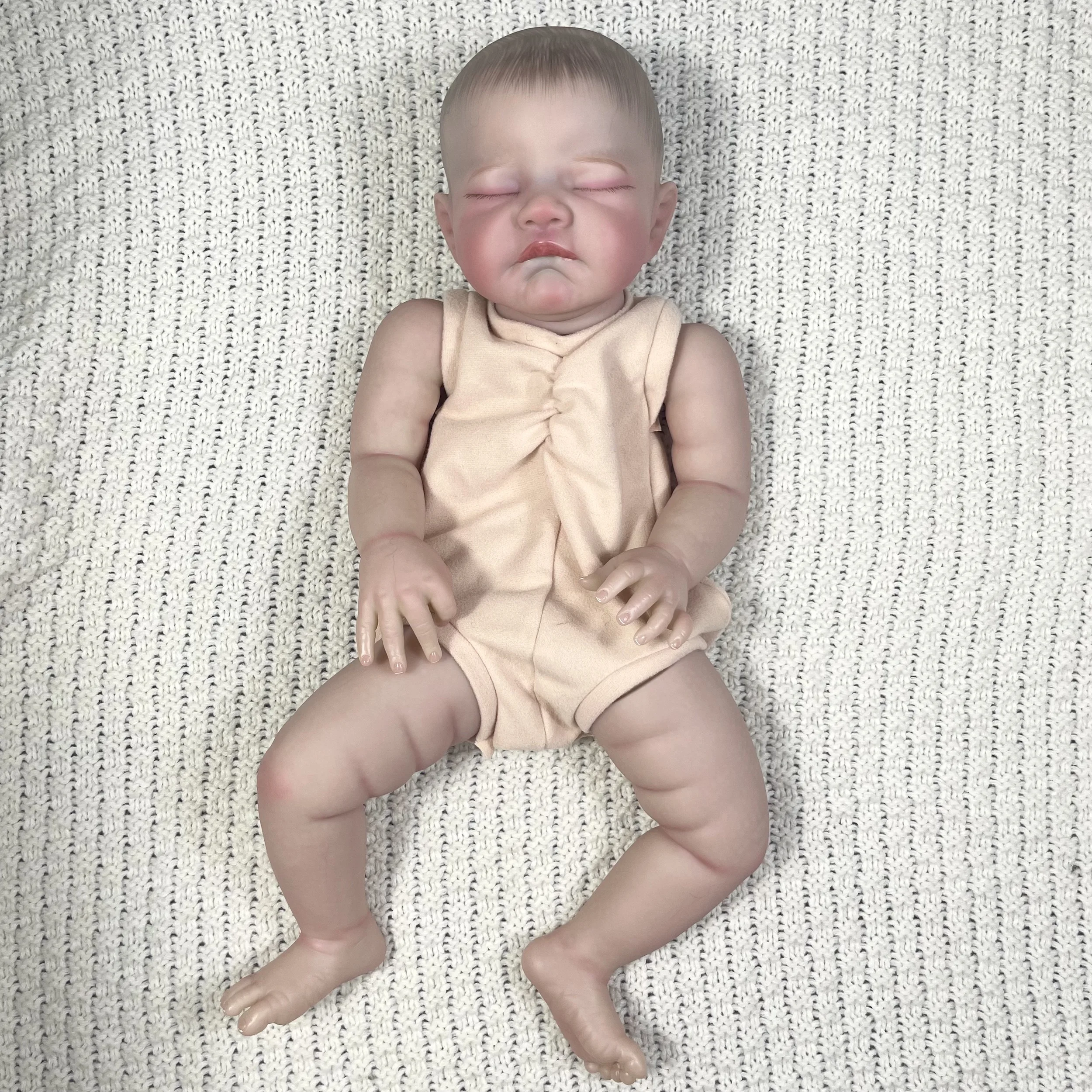 MRB-20inch-Already-Painted-Reborn-Doll-Parts-August-Sleeping-Baby-3D ...