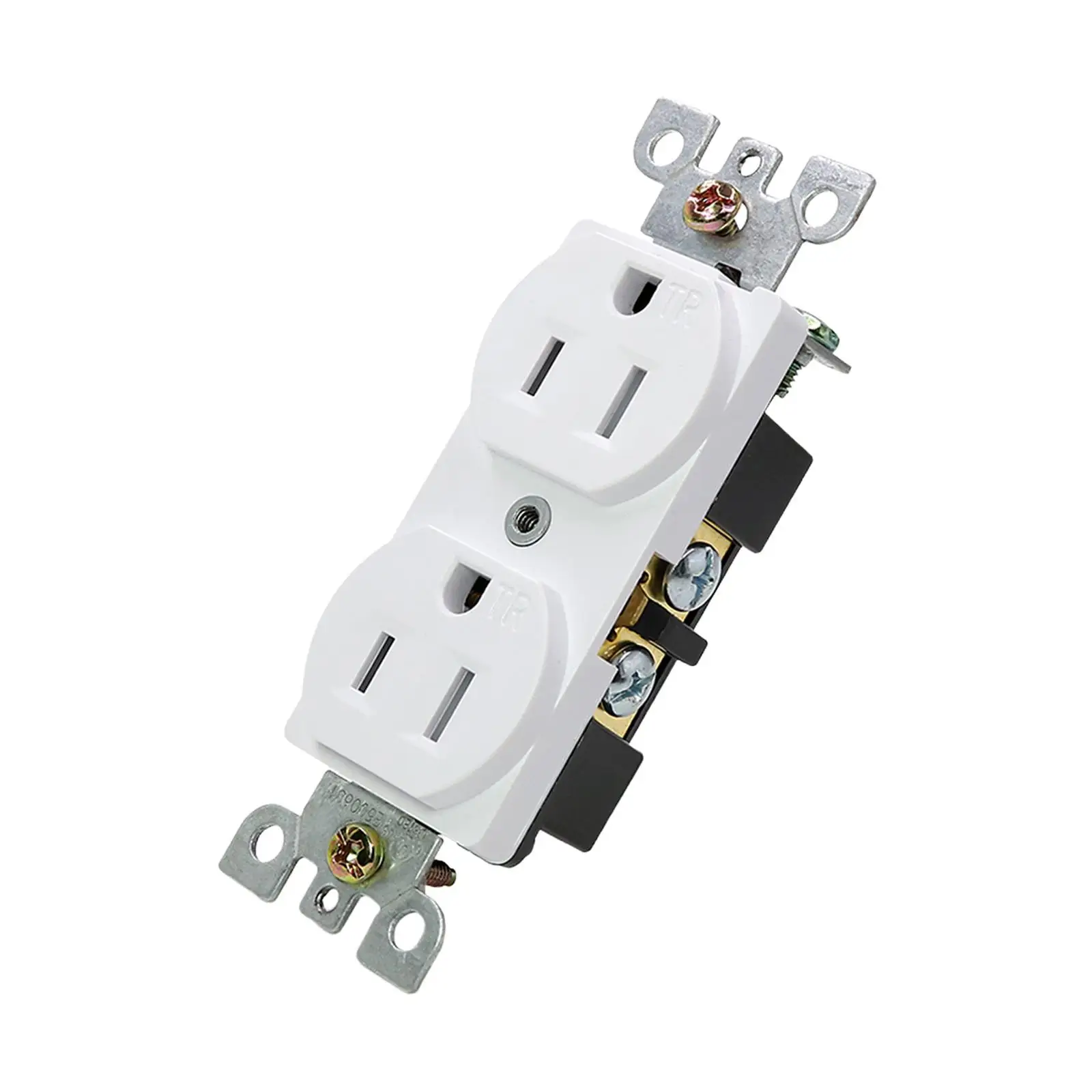 Power-Socket-Double-Outlet-3-Prong-Modern-Duplex-Receptacle-Wall ...