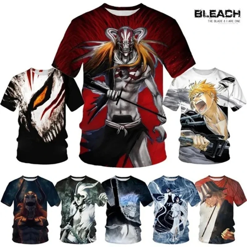 Japanese-Anime-3d-Printing-Men-s-T-shirt-Bleach-Character-Kenpachi ...