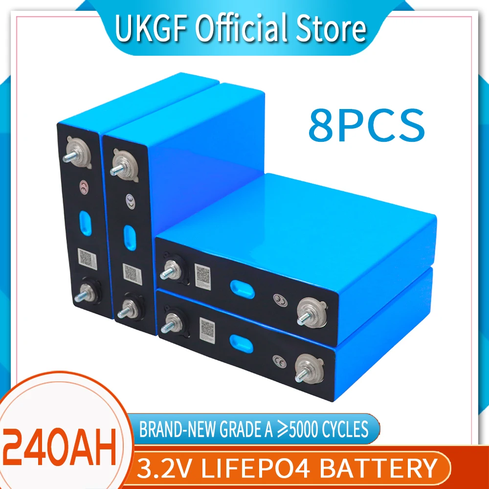 High-Capacity-8PCS-3-2V-240AH-Lifepo4-Lithium-Iron-Phosphate-Battery ...