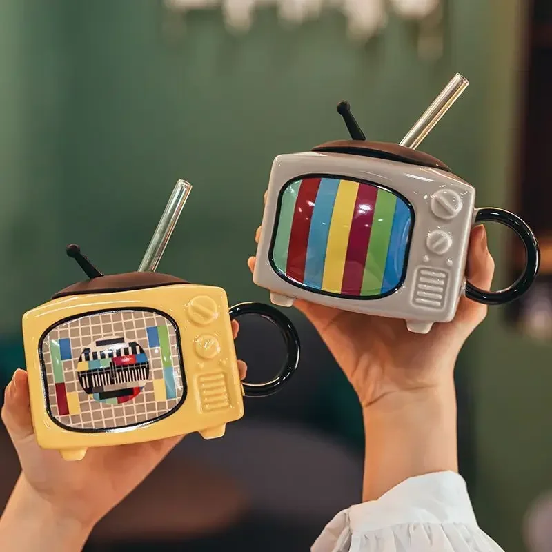 Retro-3D-Television-Ceramic-Coffee-Mugs-TV-Shape-Milk-Beer-Mugs-with ...
