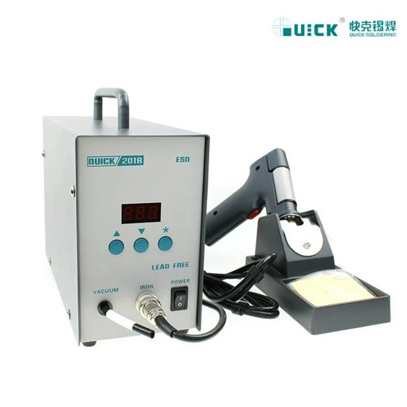 220V-Original-QUICK-201B-ESD-Electric-Suction-Tin-Gun-QUICK201B-Dismantling-Static-Electric ...
