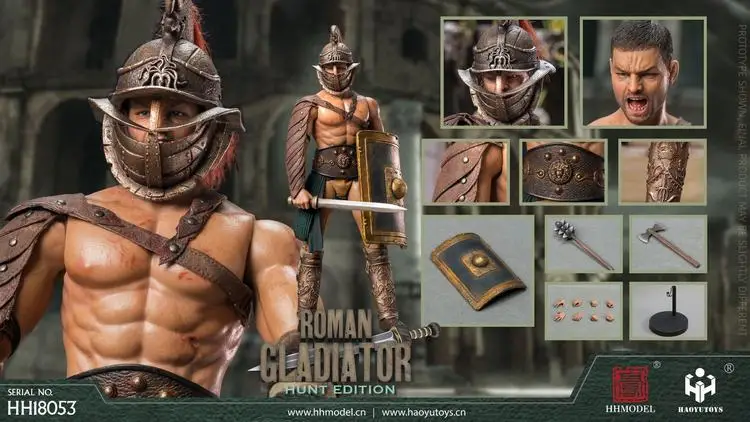 HHMODEL & HAOYUTOYS HH18053 1/6 Imperial Legion Roman Gladiators Hunting Edition Full Set 12 ...