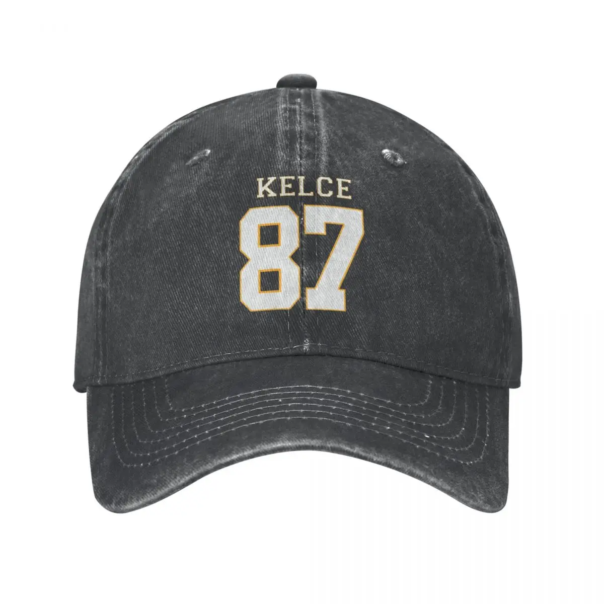 Travis-Kelce-Number-87-Men-Women-Baseball-Caps-Football-Distressed ...
