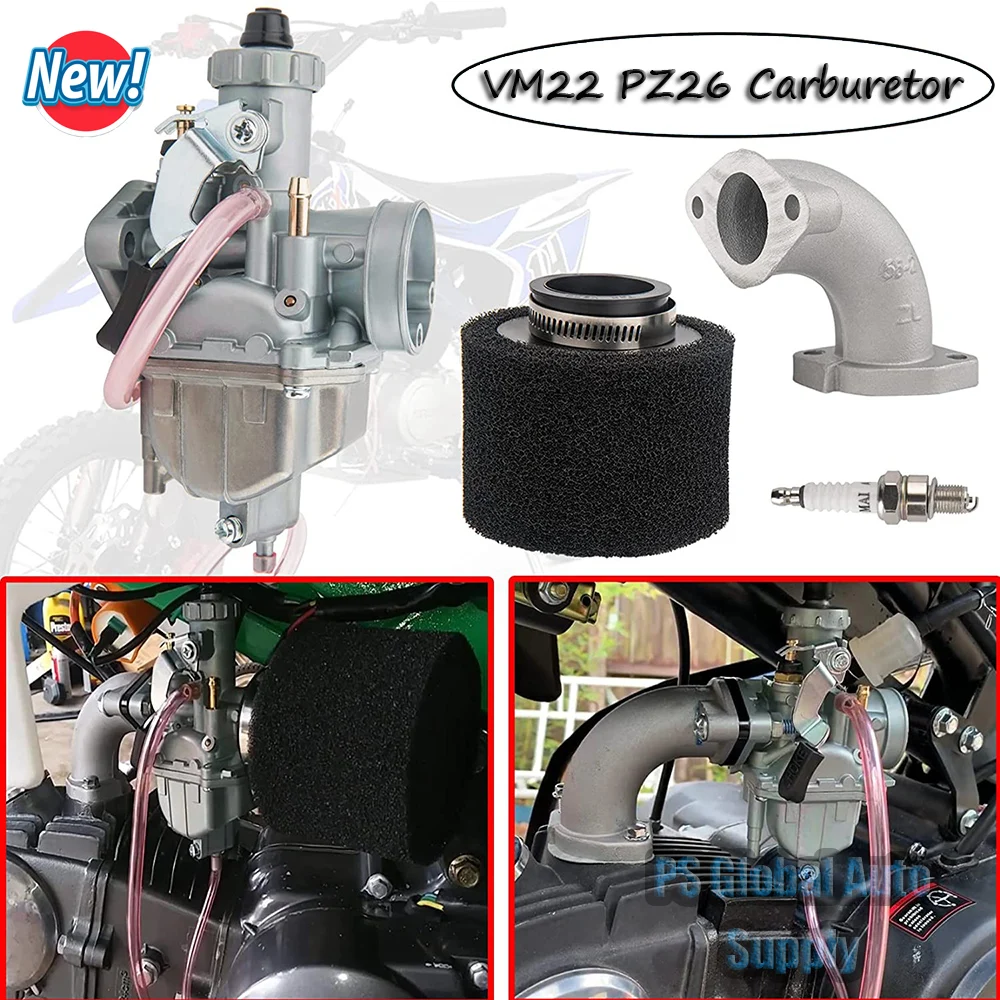 PZ26-26mm-VM22-high-performance-carburetor-suitable-for-Lifan-YX-off-road-bicycles110-125-140 ...