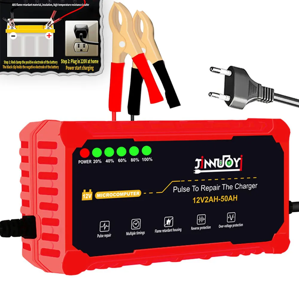 Car-Battery-Charger-12V-Motorcycle-Smart-Fast-Charge-Power-Pulse-Repair ...