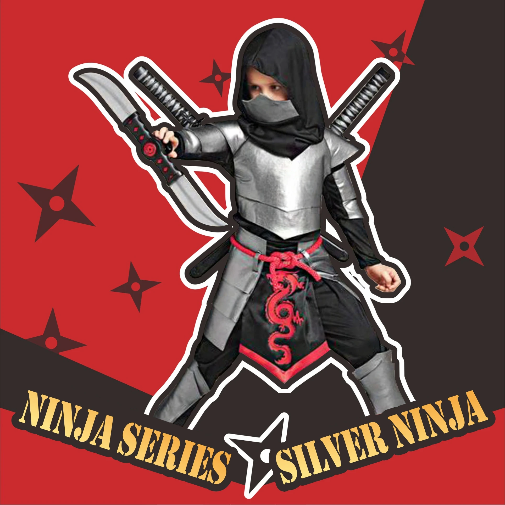 Ninja Costume Boy Halloween Costume Boy Ninja Muscle Costume with Ninja ...