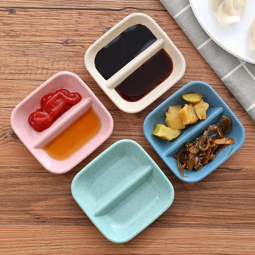 2Pcs-Sauce-Dish-Seasoning-Serving-Dishes-Set-Tray-Spice-Plate-Mixing ...