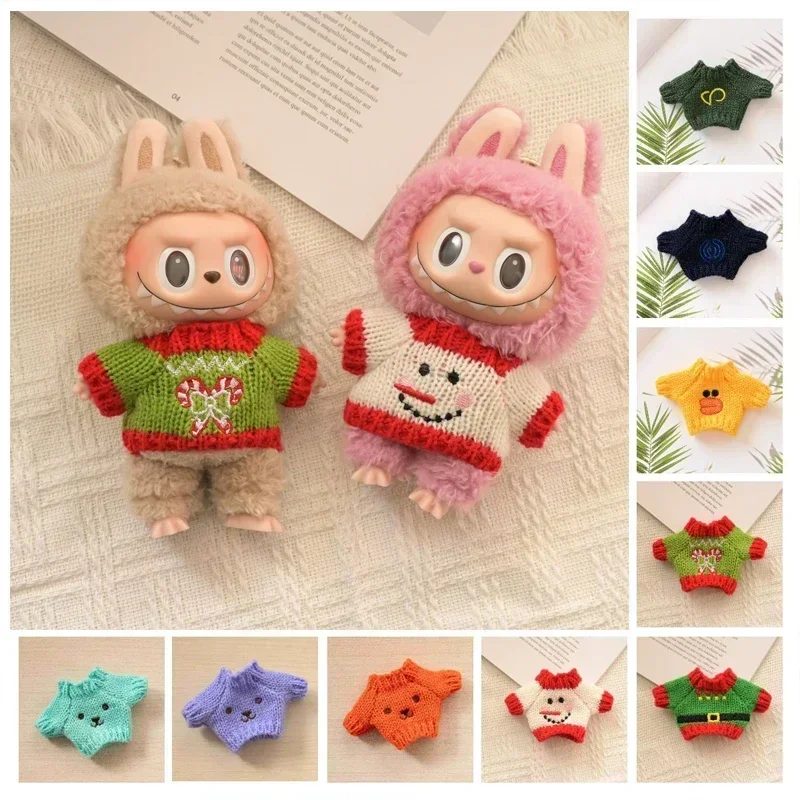 Mini Plush Doll'S Clothes Outfit Accessories for Korea Kpop Labubu V2 ...