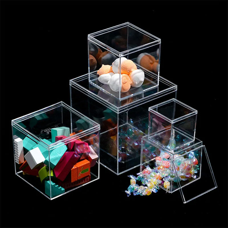 Acrylic-Jewelry-Box-Transparent-Storage-Box-with-Lid-Square-Box-Candy ...