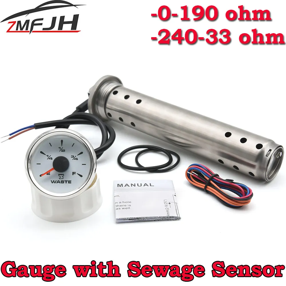 Sewage-Level-Gauge-with-Sensor-52mm-Boat-Holding-Tank-Level-Gauge-8 ...