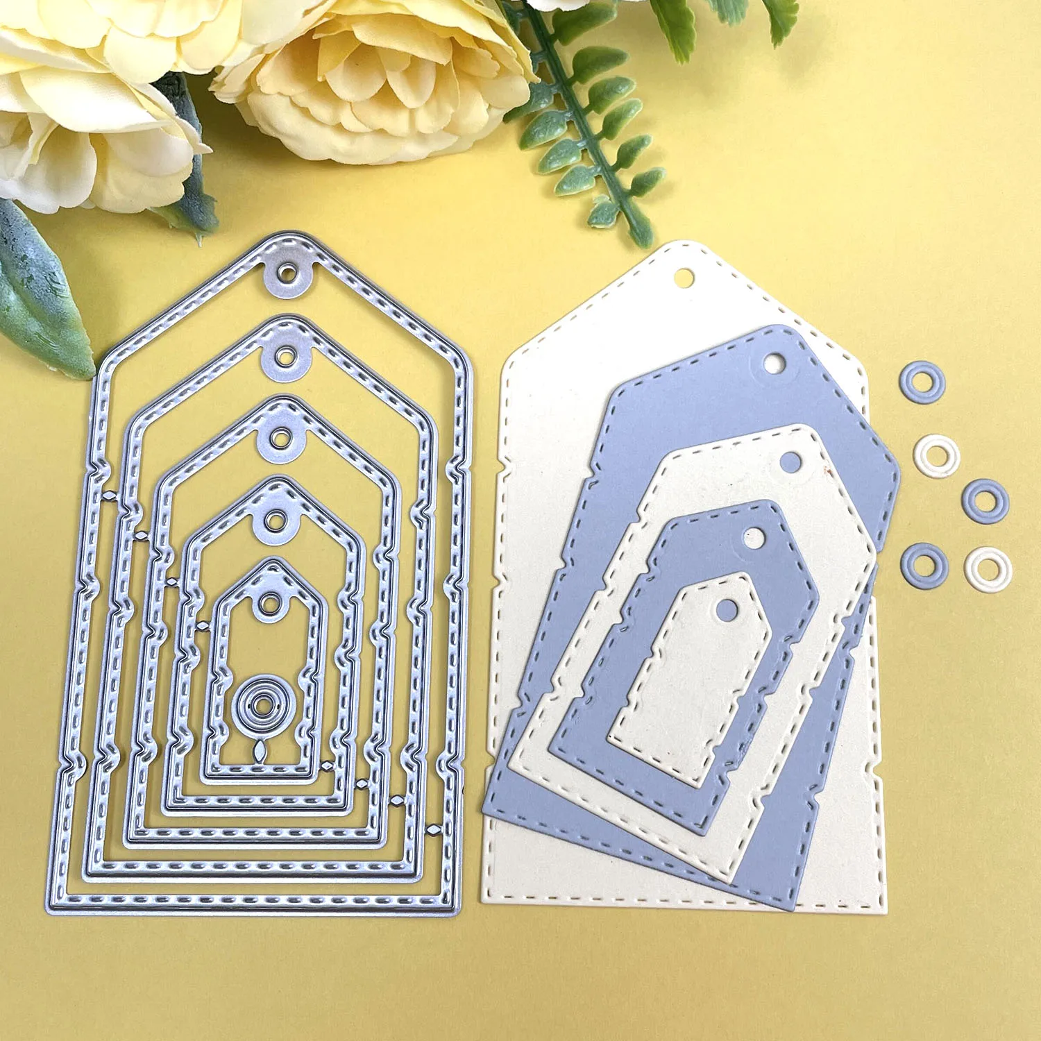 Tag Metal Cutting Dies Hang Tag Cut Die For DIY Scrapbooking Album ...