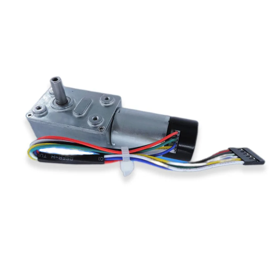 Dc Motor 6V 12V Turbo Worm With Encoder Speed Reduction Geared Motors ...