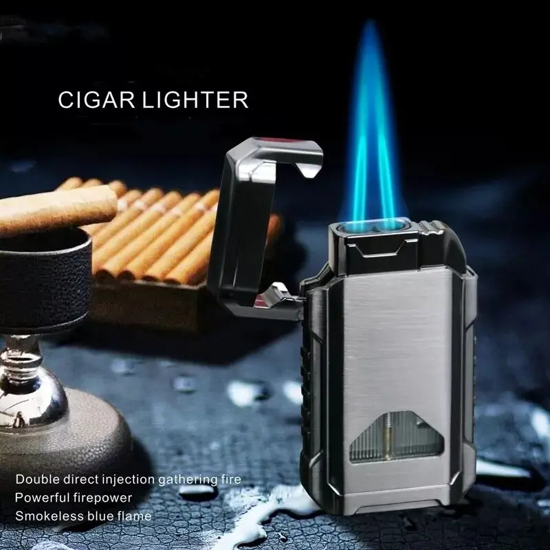 Double-Turbo-Torch-Jet-for-Men-Dedicated-Metal-Plastic-Gas-Lighter ...