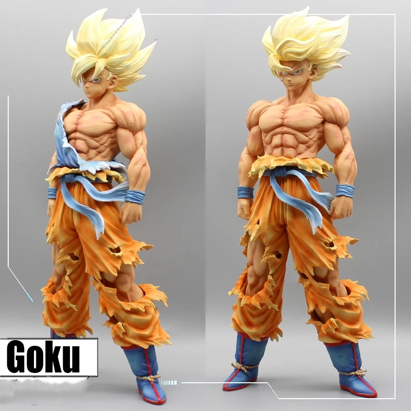 44CM-Dragon-Ball-Z-Son-Goku-Namek-Anime-Figure-Super-Saiyan-Goku-Statue ...