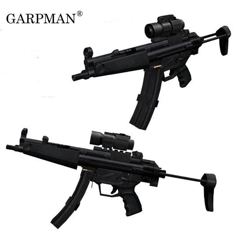 1:1 Mp5 Submachine Gun Paper Model Firearms Handmade Papercraft Toys ...