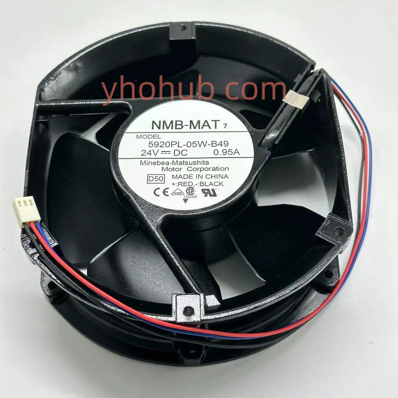 NMB-MAT 5920PL-05W-B49 D50 DC 24V 0.95A 3-Wire 125x125x35mm Server ...