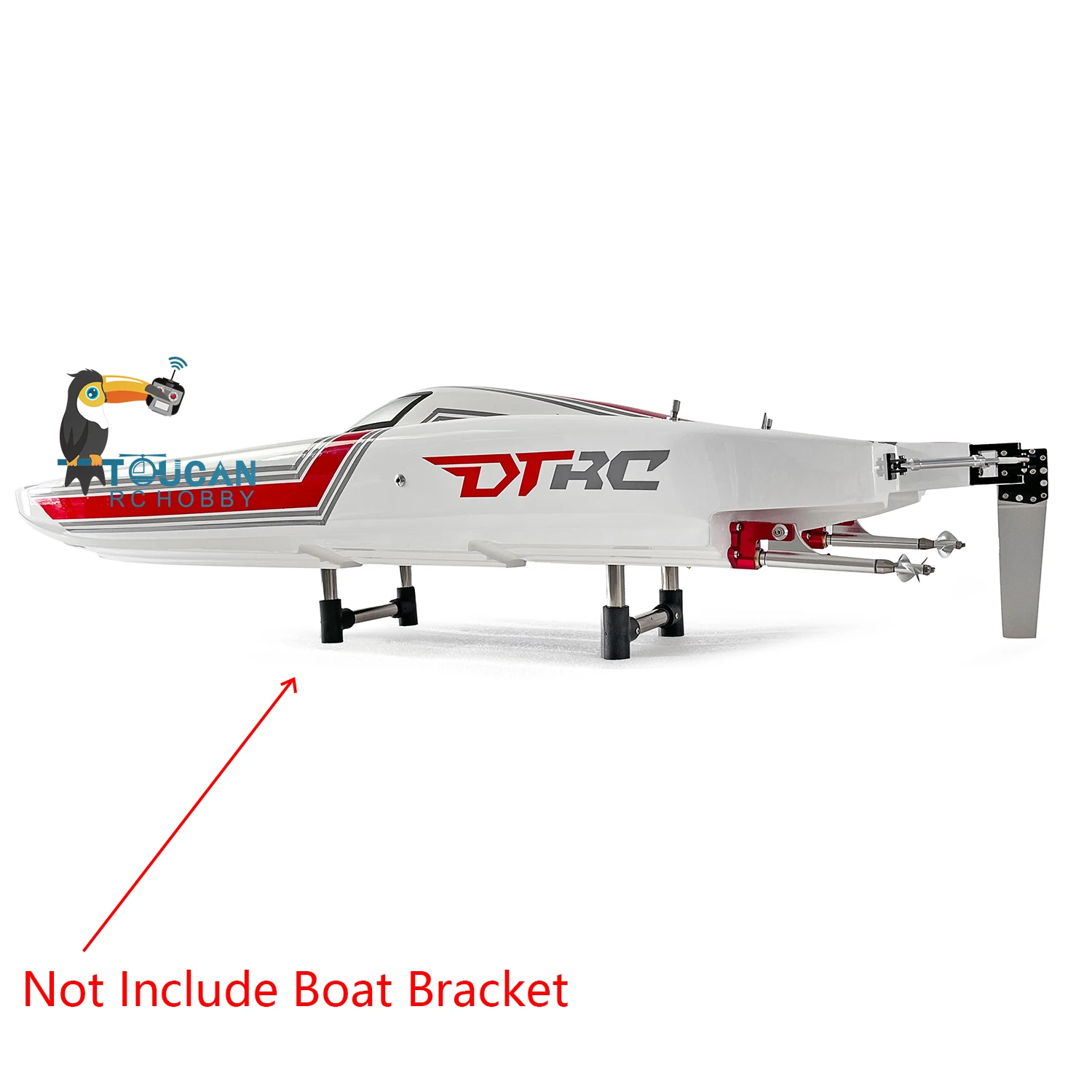 DTRC-E51-Electric-RTR-RC-Boat-Made-With-Kevlar-W-Dual-Motors-Batteries ...