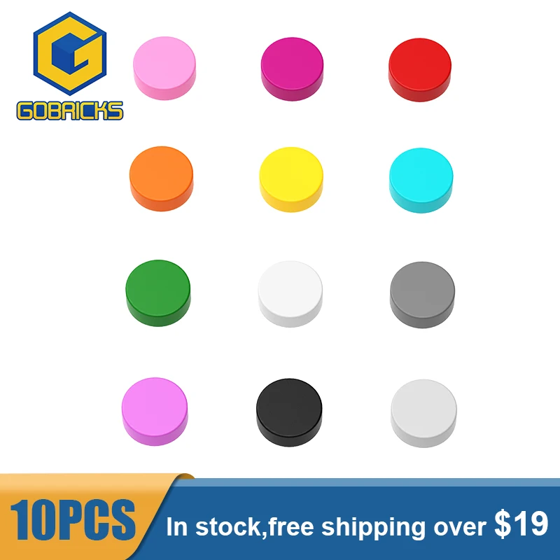 Gobricks-10PCS-Building-Blocks-Assembles-Particles-Moc-98138-1x1-Block ...