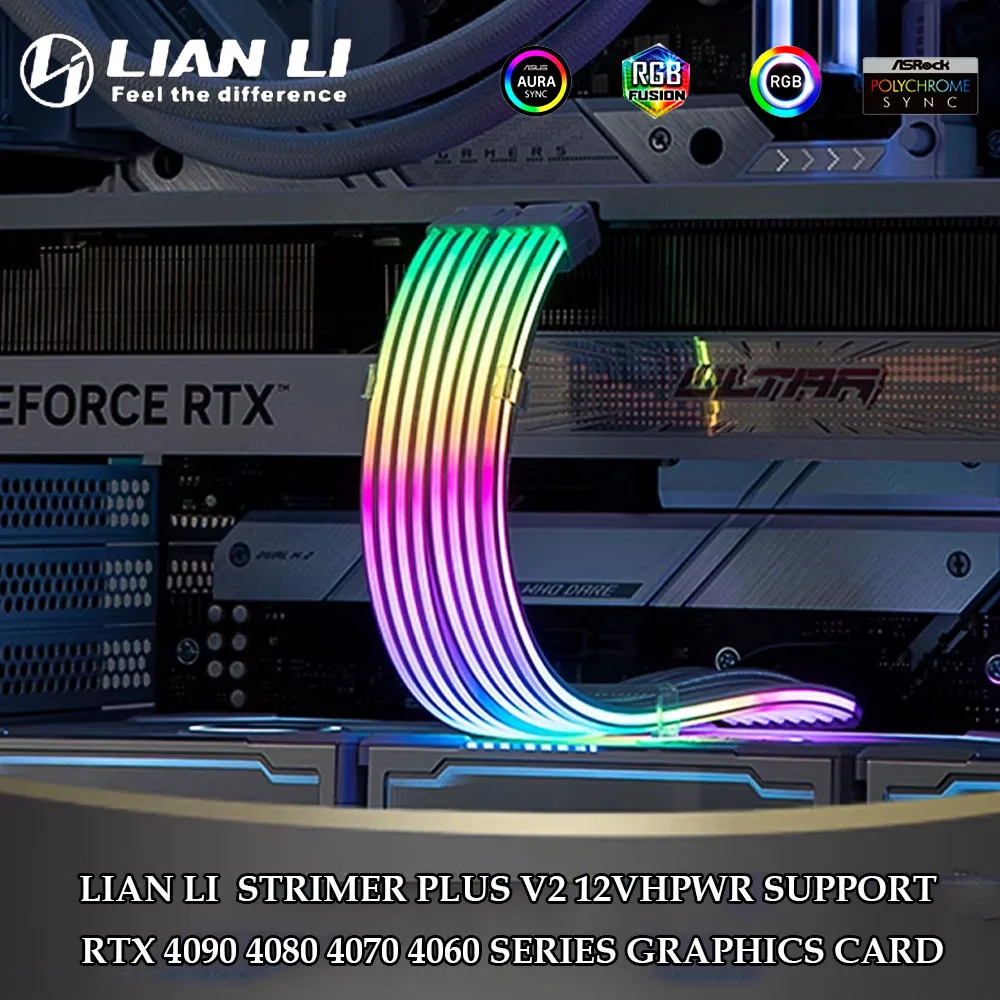 LIAN LI Strimer Plus V2 12VHPWR 40 Series GPU Neon Cable, 59% OFF