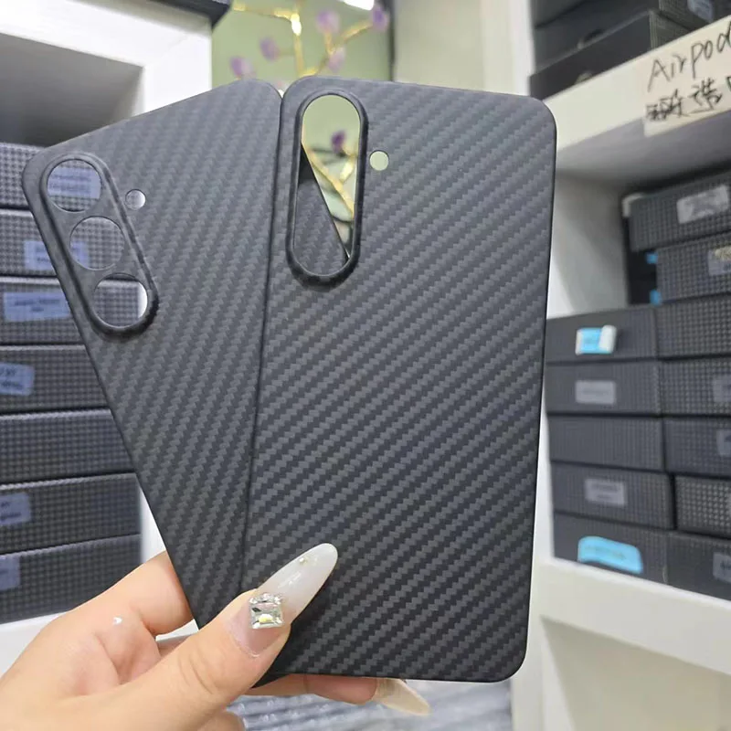 Case for Samsung Galaxy S24 FE Ultrathin Real Carbon Fiber Aramid Anti ...