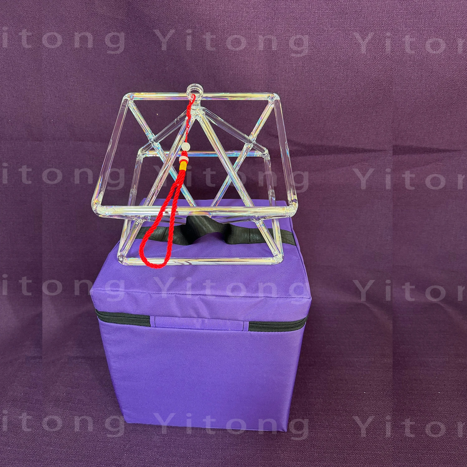 Cosmic Merkaba Quartz Crystal Singing Pyramid with Accessories ...