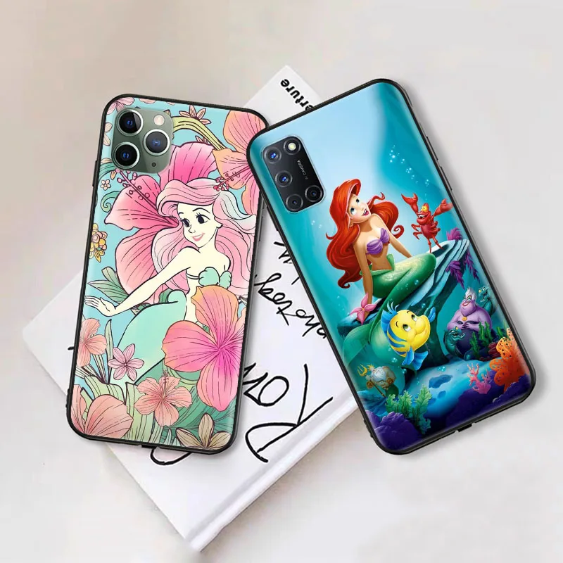 Sleek Black Protective Smartphone Case - Ariel Princess Design for Moto ...