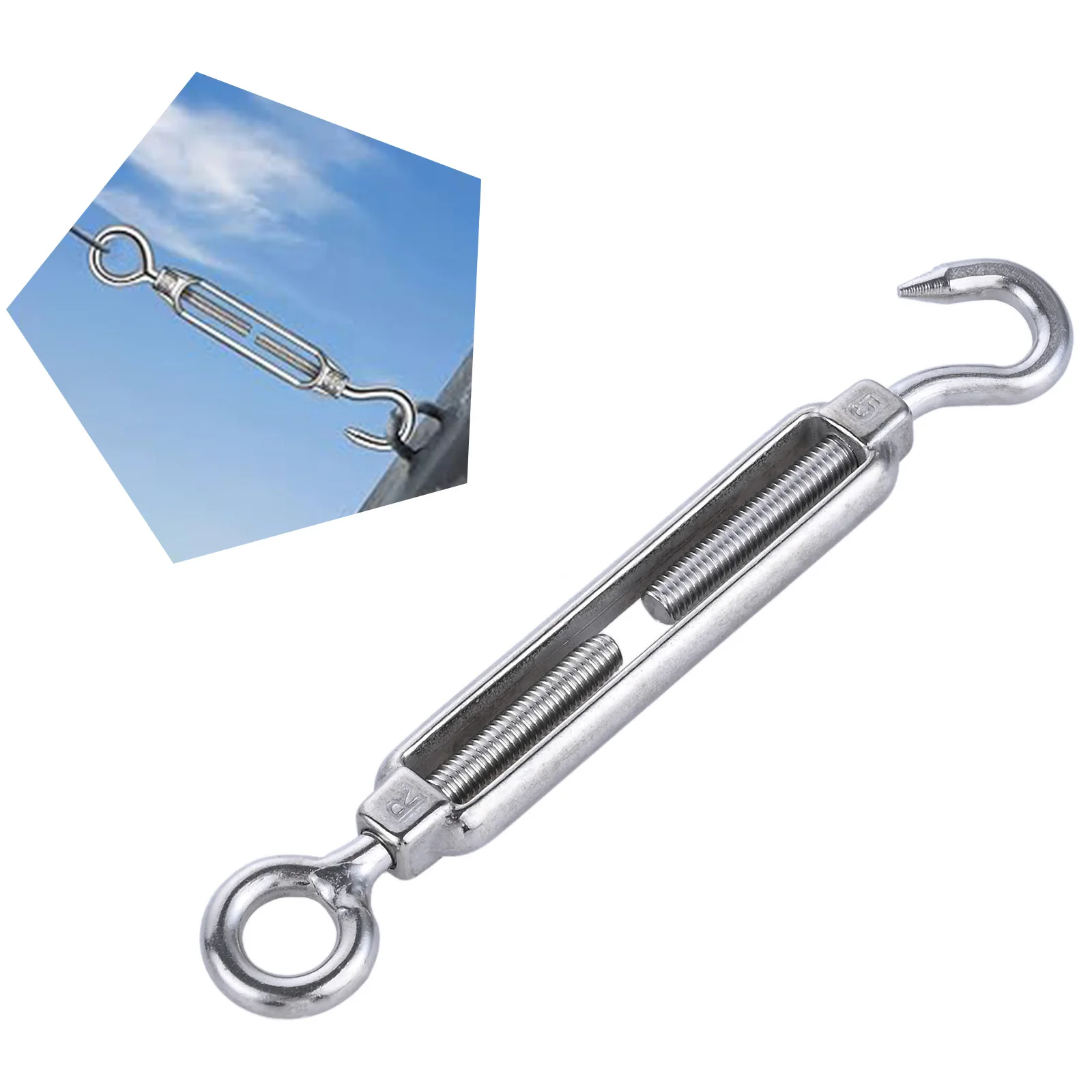 Turnbuckle Ends Stainless Steel Turnbuckle Tensioner - Hook To Eye ...