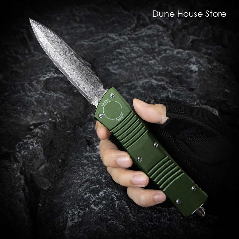 CT-Knife-Damascus-Blade-Editon-Micro-OTF-Tech-Knife-Combat-Troo-D-E-Don ...