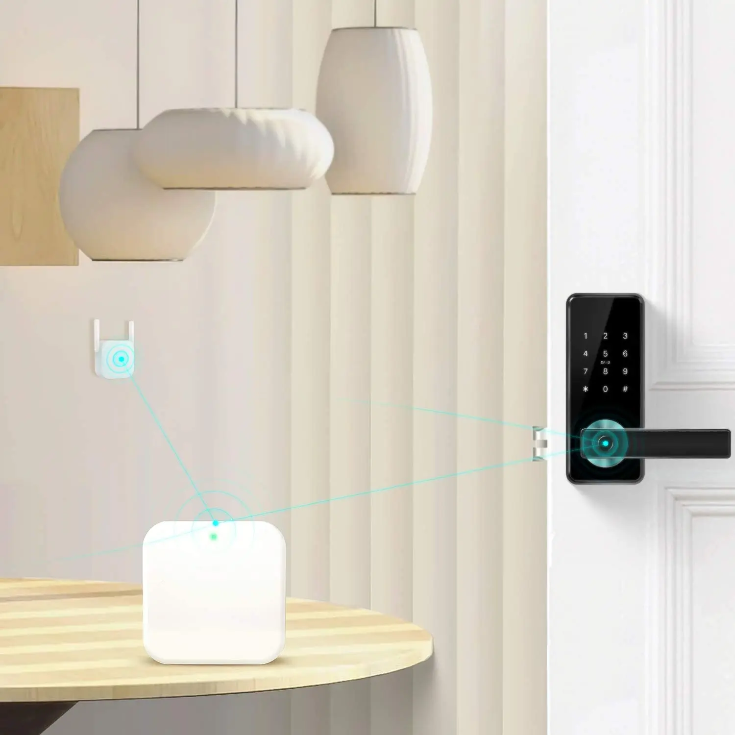 Ttlock App G2/G3 Wifi Gateway Hub Smart Door Lock Unlock Bluetooth-Tól ...