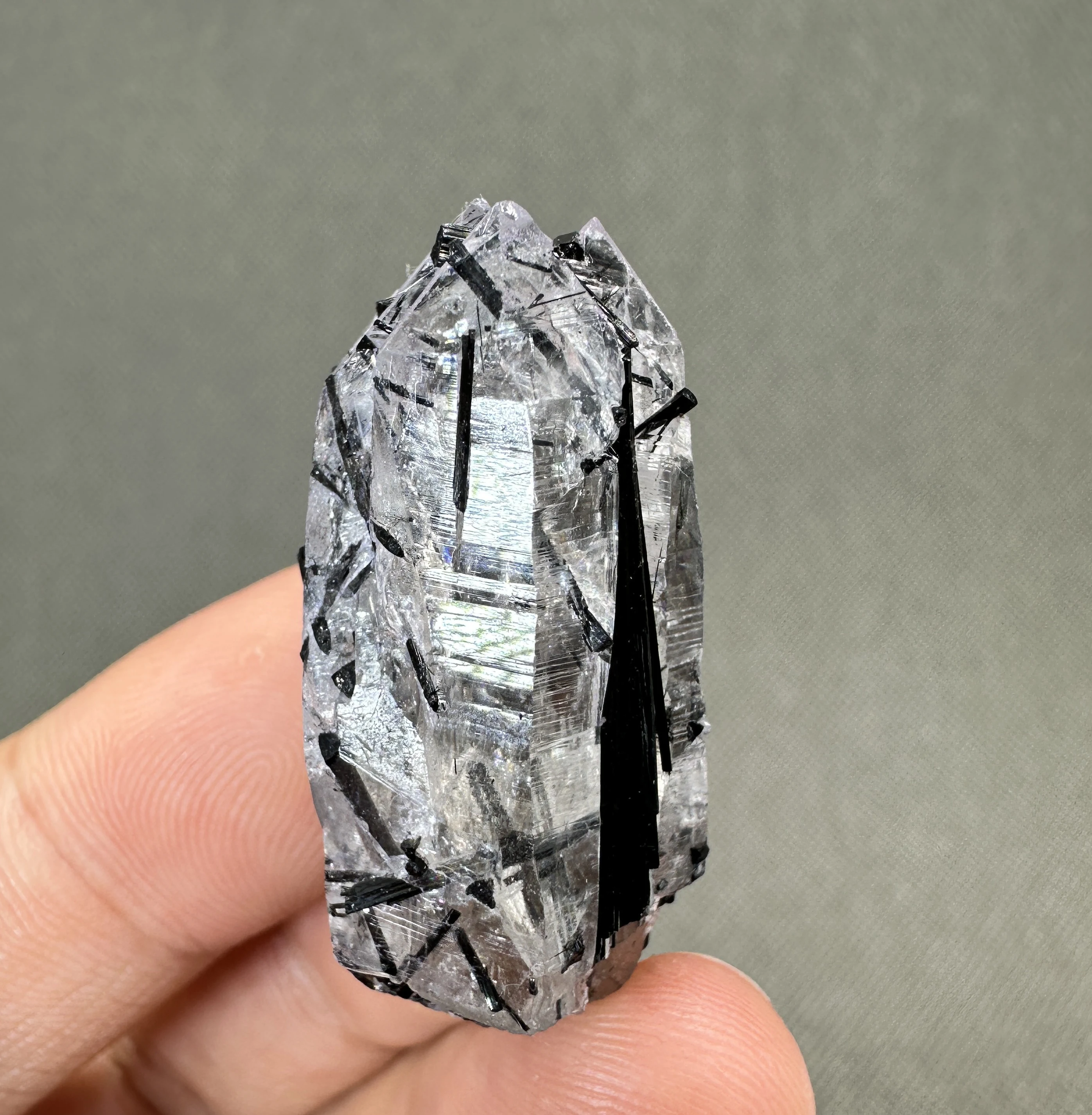 Natural Namibia black tourmaline and crystal symbiosis mineral ...