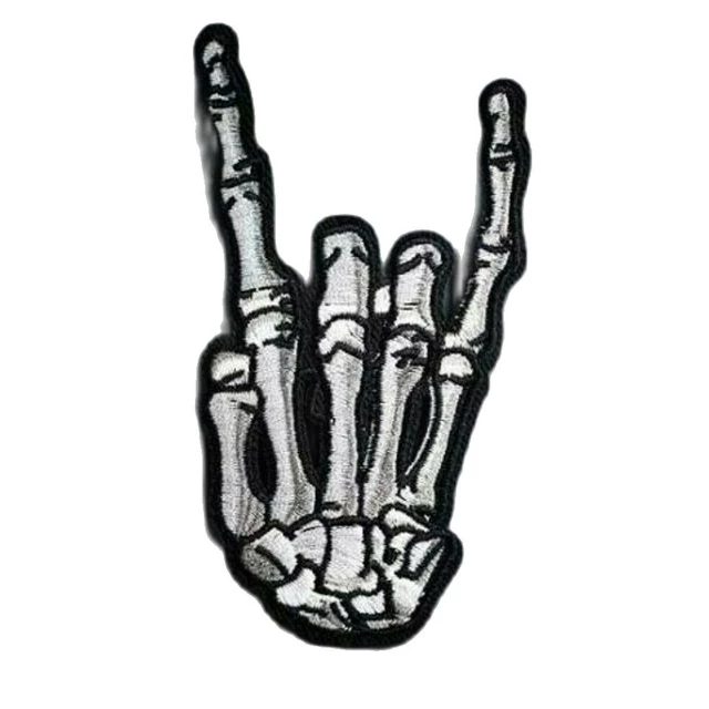 Devil Horns Hand Skeleton