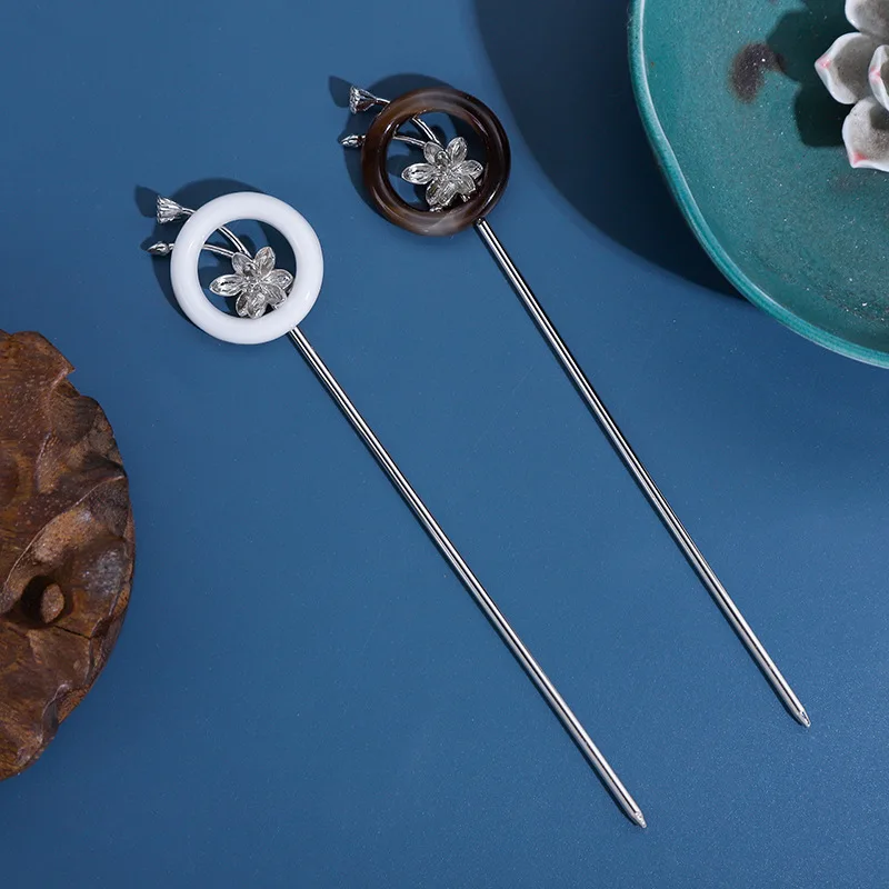 Simple Hairpin, Chinese Style Lotus Hairpin, Ancient Style Hairpin ...